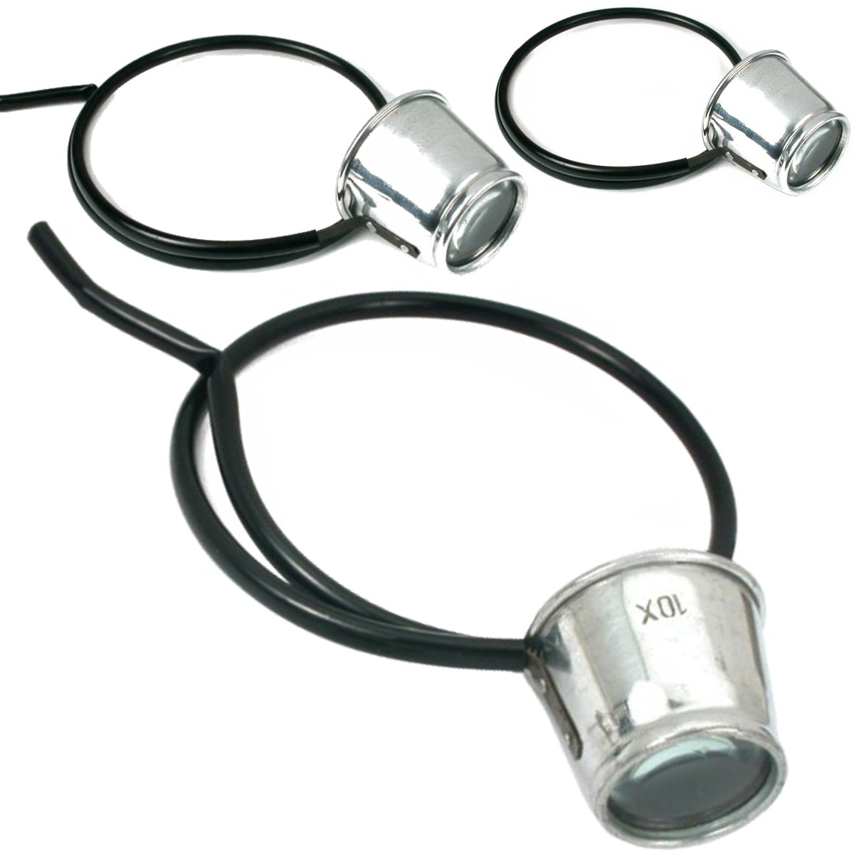 Kit de 3 loupes d'horlger PERFECT avec Porte-loupe en fil d'acier ...
