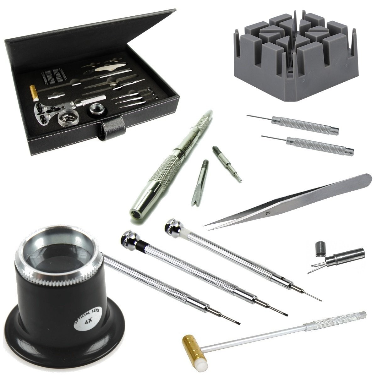 Kit outils d'horlogers S1 DELUXE HORLOGICAL 1 - Petit malette avec outils pour horlogers